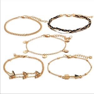Jewelry | 6 Pc Anklet Set | Poshmark